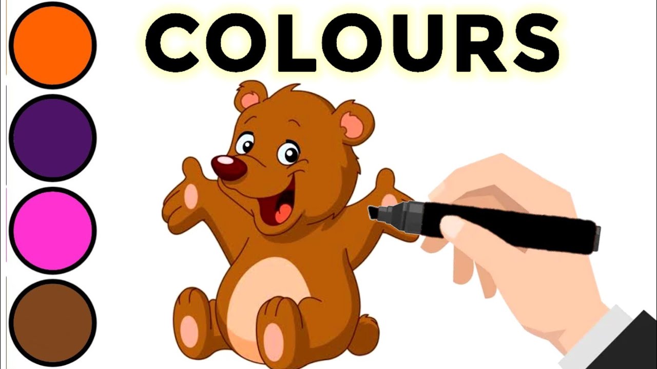 COLOURS | Colour name | Learn colors | Colours for kids | Colours for ...