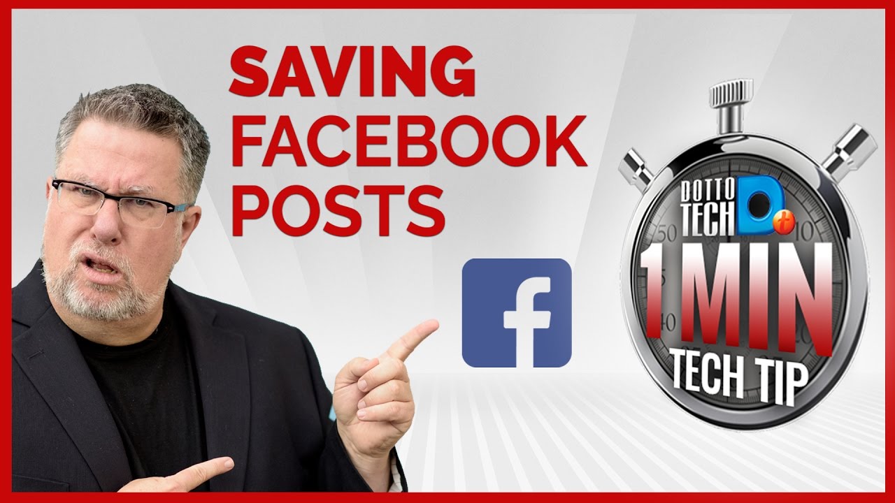 How To Save Facebook Posts - YouTube