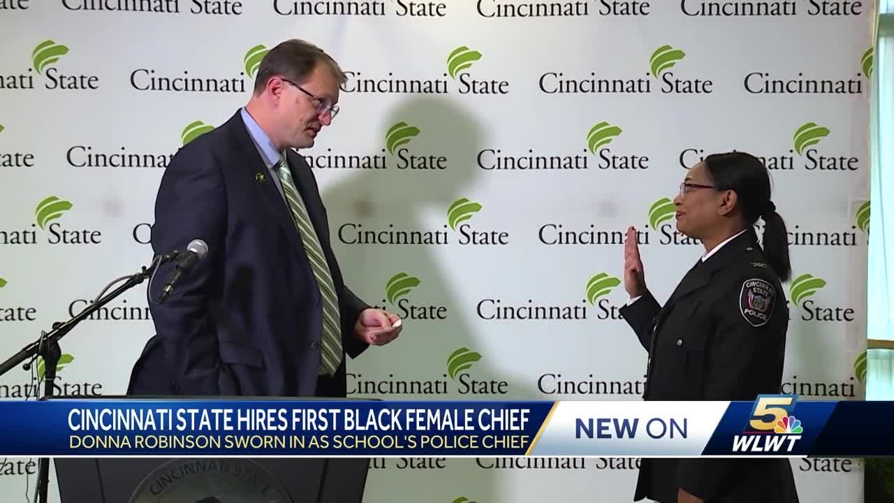 Cincinnati State’s first Black female police chief sworn in at ceremony ...