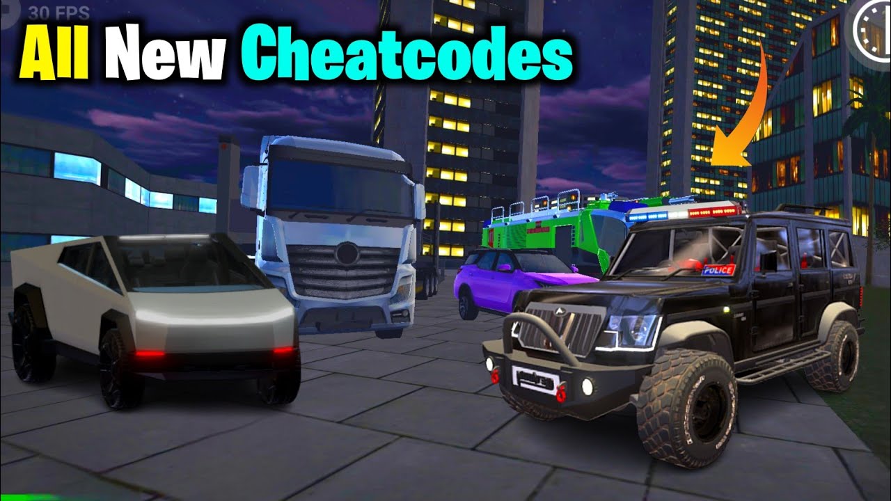 New Cyber Truck + Police Bolero Cheatcode Update in Indian Bikes Driving 3d game - YouTube