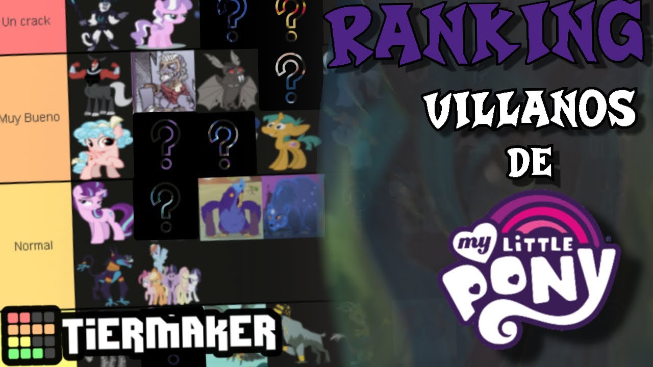 LOS MEJORES VILLANOS DE MLP // Tier List - YouTube