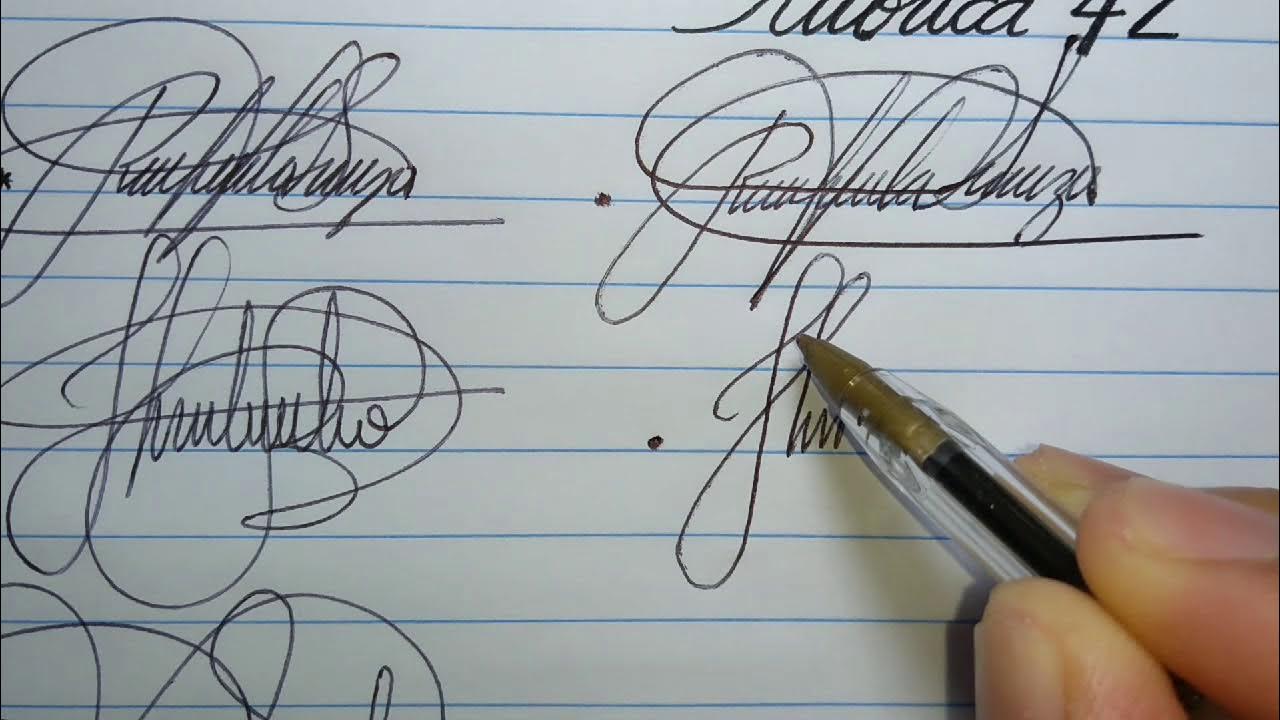 COMO CRIAR UMA ASSINATURA IMPACTANTE - RUBRICA 42 - YouTube