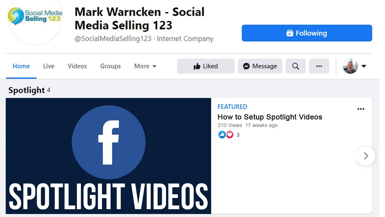How To Setup Facebook Featured Video Section - YouTube