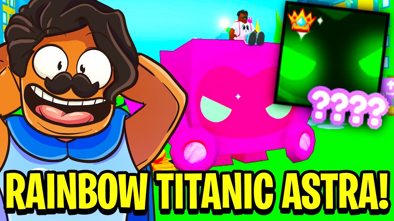 Dostałem RAINBOW TITANIC DOMINUS ASTRA w Pet Simulator X * NOWY RAINBOW ...