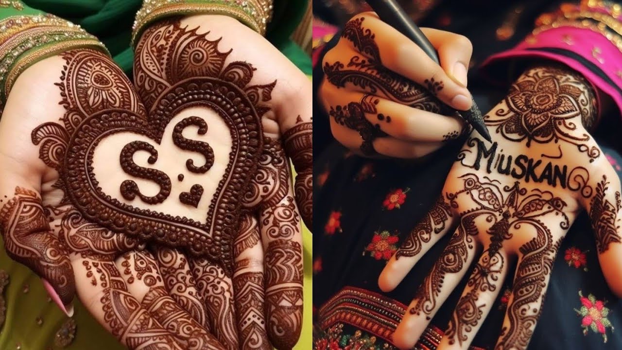 New and Latest front and back henna design | Latest bridal henna design ...