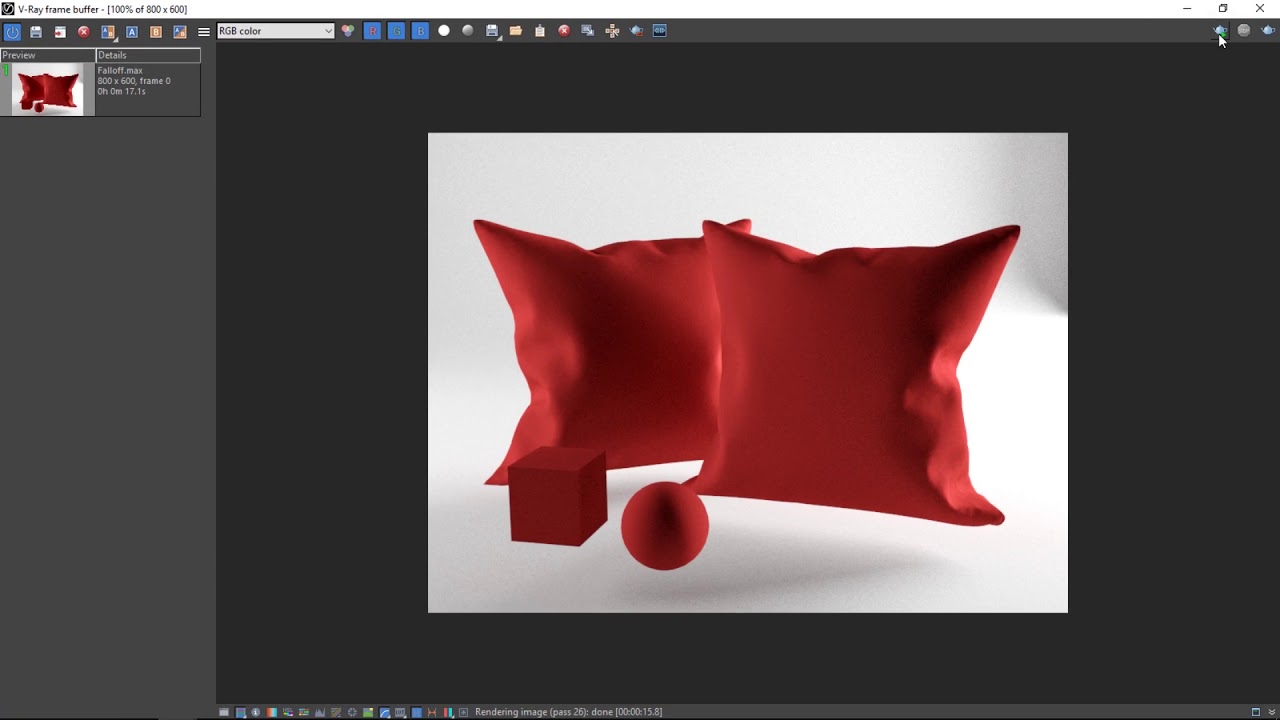 Hướng dẫn làm vật liệu vray Falloff Fabrics Velvet trong 3ds max - YouTube