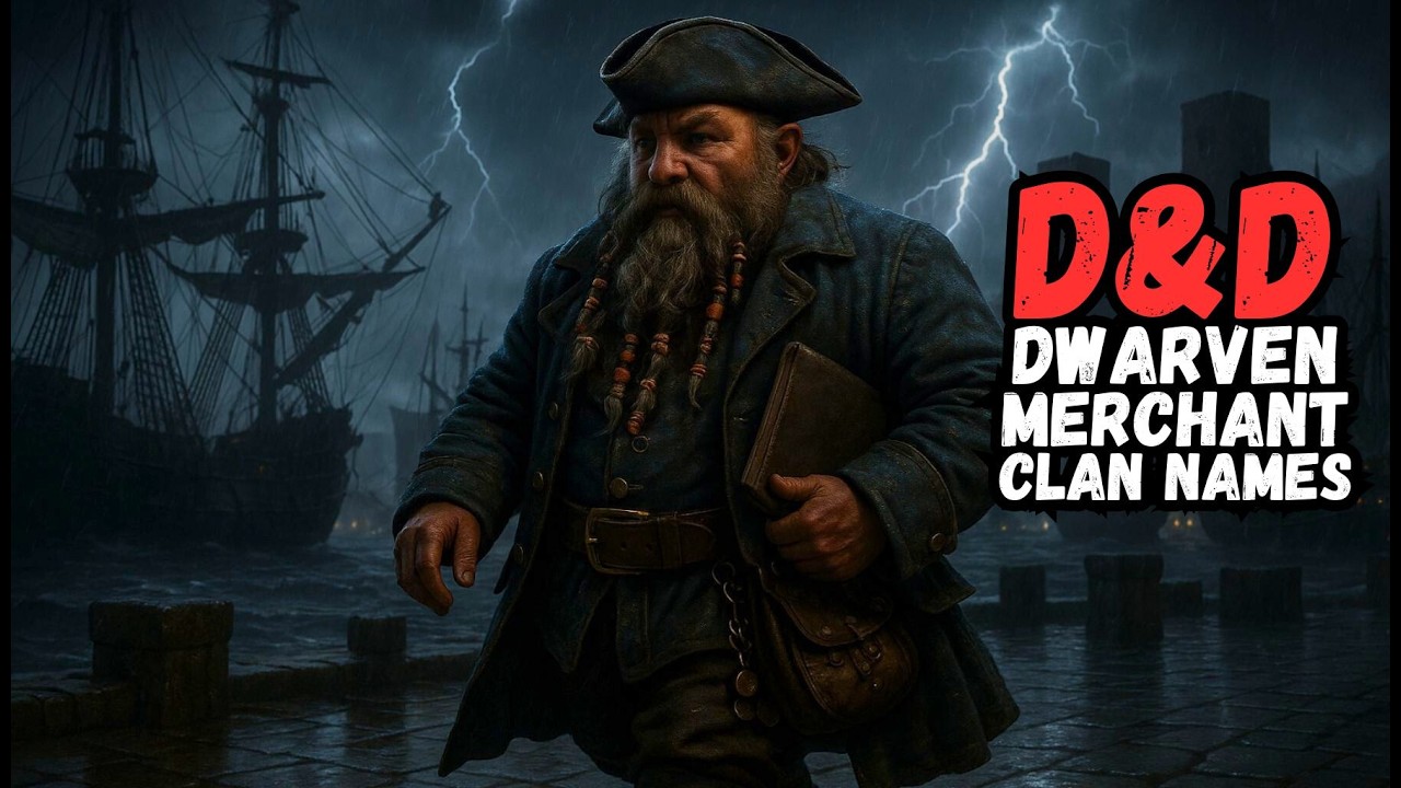 EPIC Dwarf Merchant Family Names for D&D Worldbuilding - YouTube
