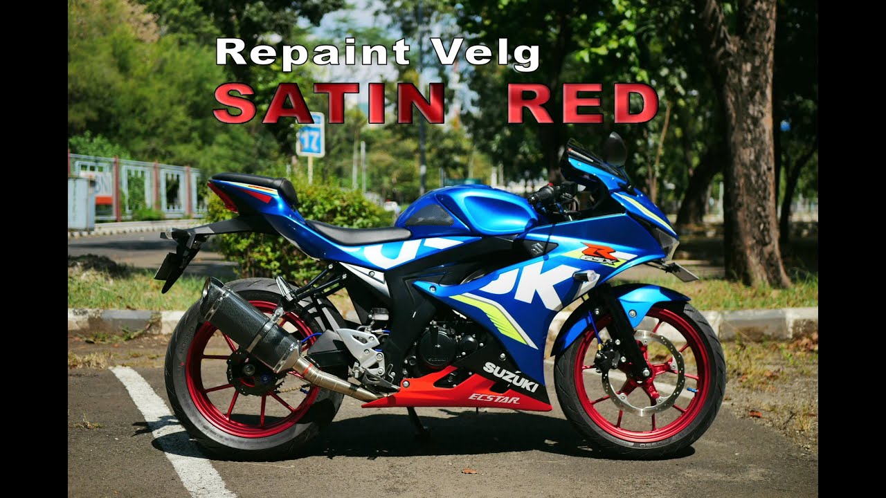 Repaint Velg Satin Red / Candy Red with Matte finishing. - YouTube