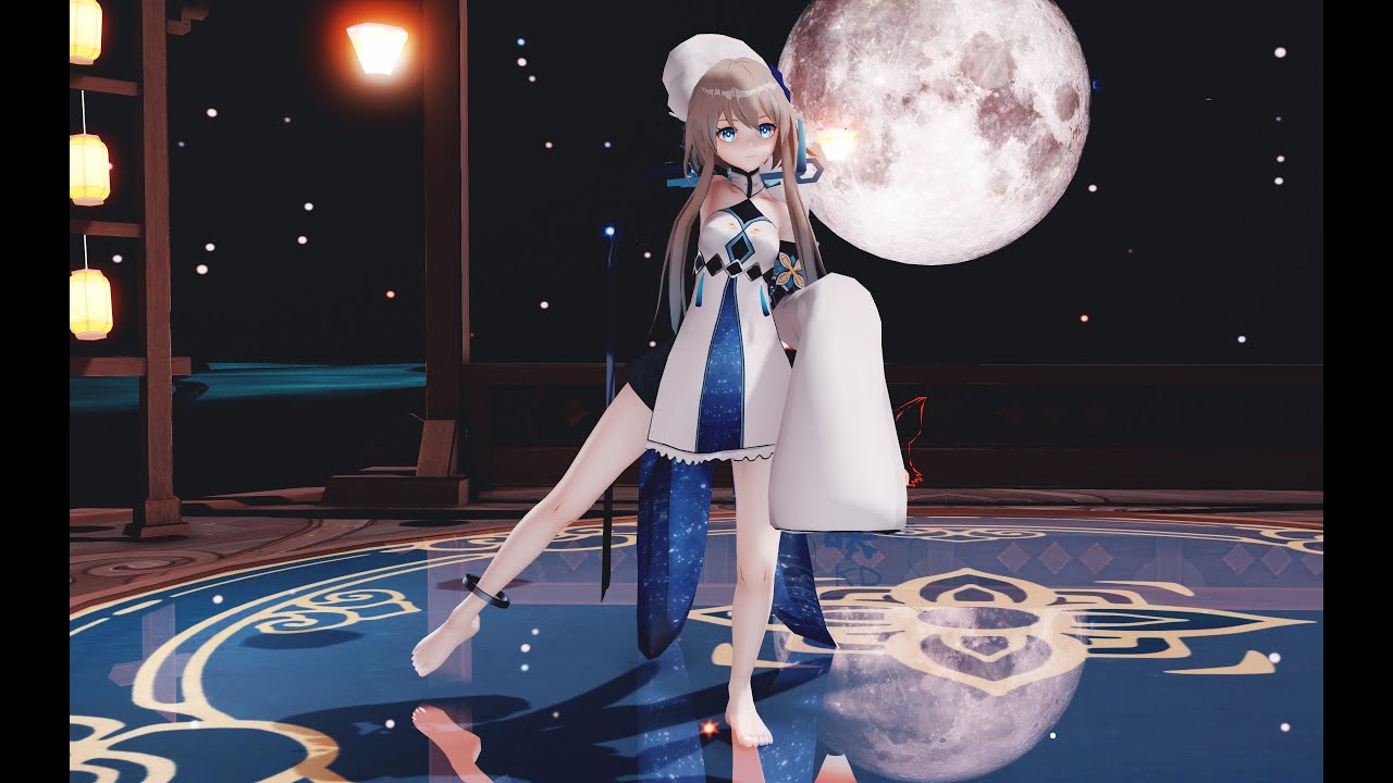【Genshin Impact MMD／4K／60FPS】Guizhong （Haagentus）【对月】 - YouTube