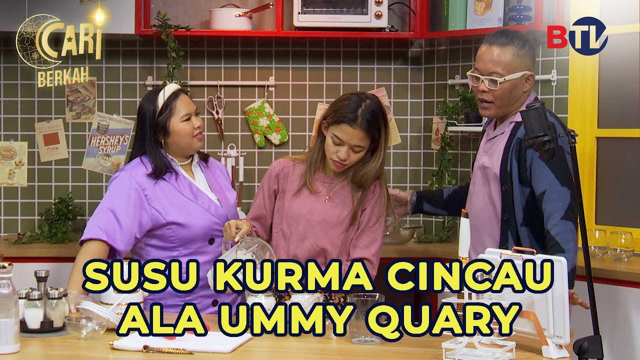 Resep Es Susu Kurma Cincau ala Ummy Quary, Pelepas Dahaga (3/3) | Cari Berkah BTV - YouTube