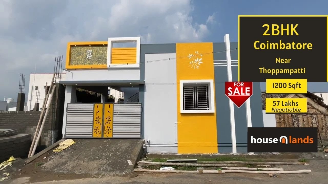 Thoppampatti யில் இவ்வளவு அழகான 2 BHK வீடா | Thudiyalur | Coimbatore ...