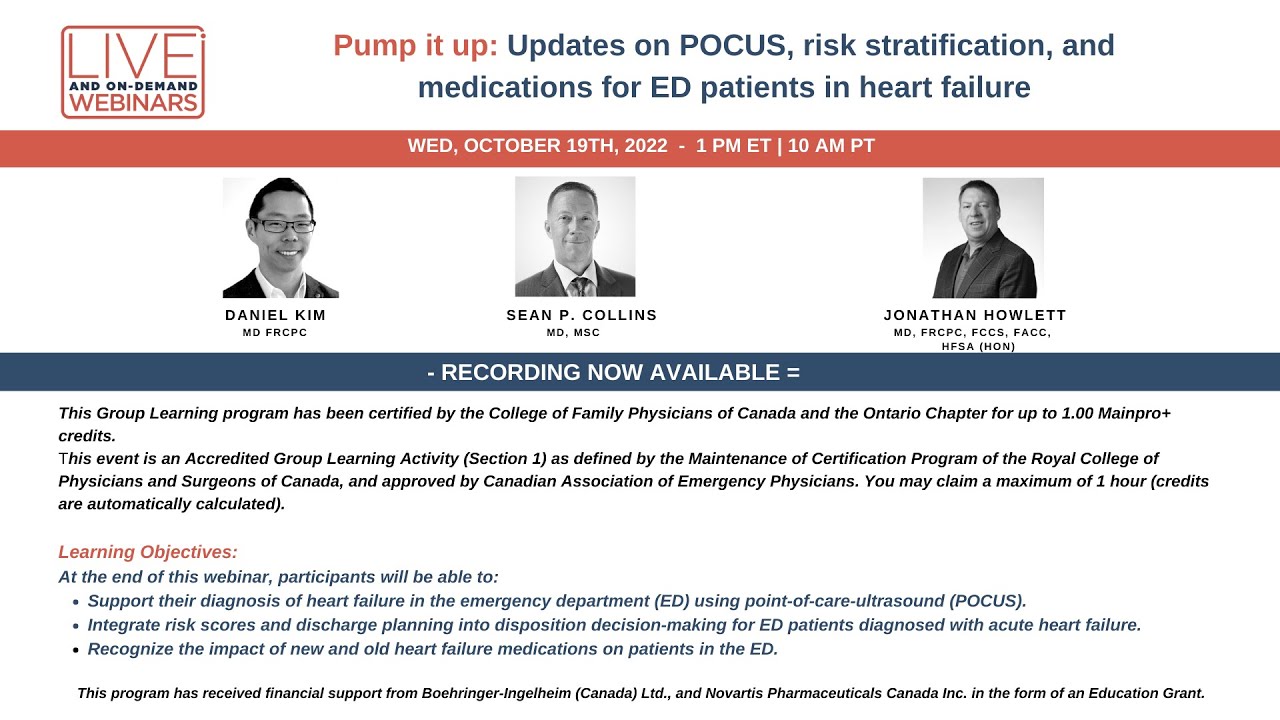 Pump it up: Updates on POCUS, risk stratification and medications for ...