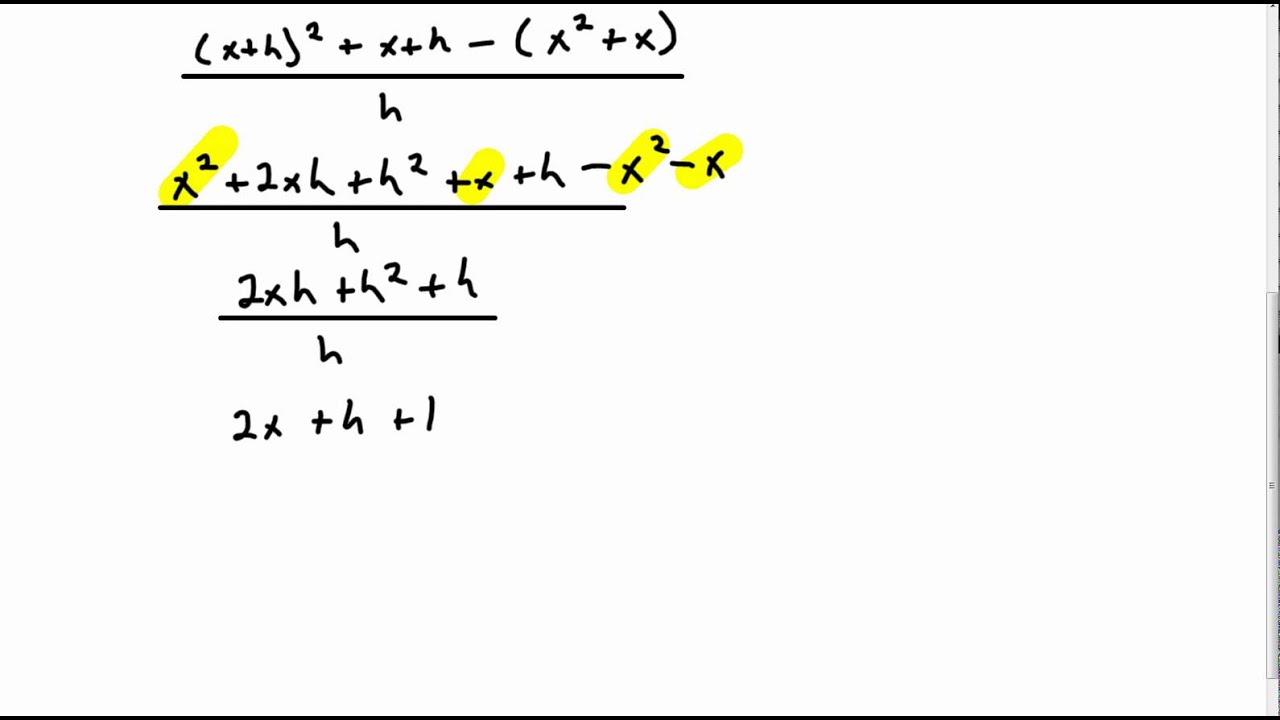 PreCalculus Using The Difference Quotient To Find Rate Of Change precalculus-using-the-difference-quotient-to-find-rate-of-change