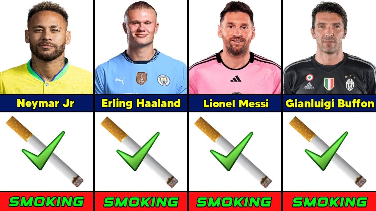 Famous Footballers Who Smoked Cigarettes In Real Life! - YouTube
