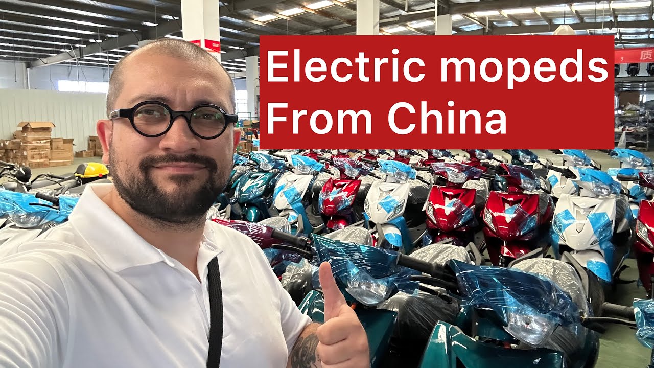 Visiting an electric moped factory in China - YouTube