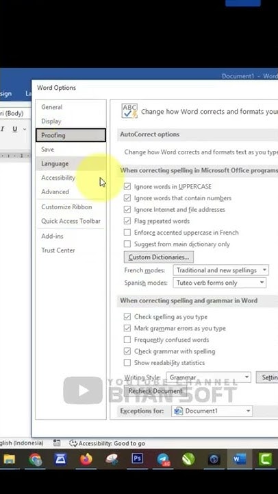 How to remove red line on microsoft word - YouTube