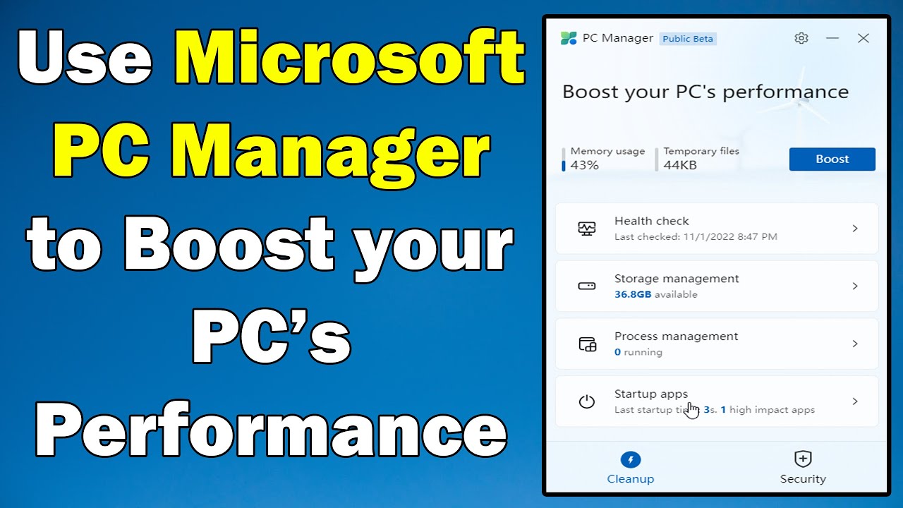 How to Use Microsoft PC Manager to Boost your PC’s Performance on ...