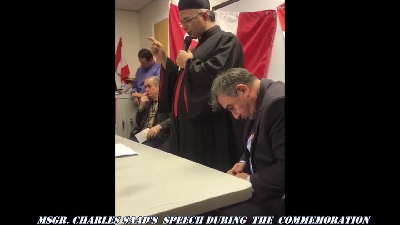 SPEECH OF MSGR CHARLES SAAD DURING THE COMMEMORATION OF THE 75TH ANNIV ...