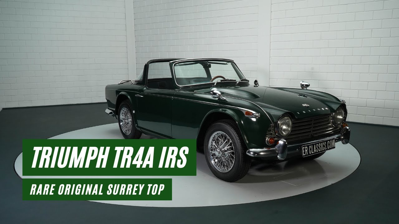 Triumph TR4A IRS | Restored | Rare Surrey Top | 1966 -VIDEO- www.ERclassics.com - YouTube