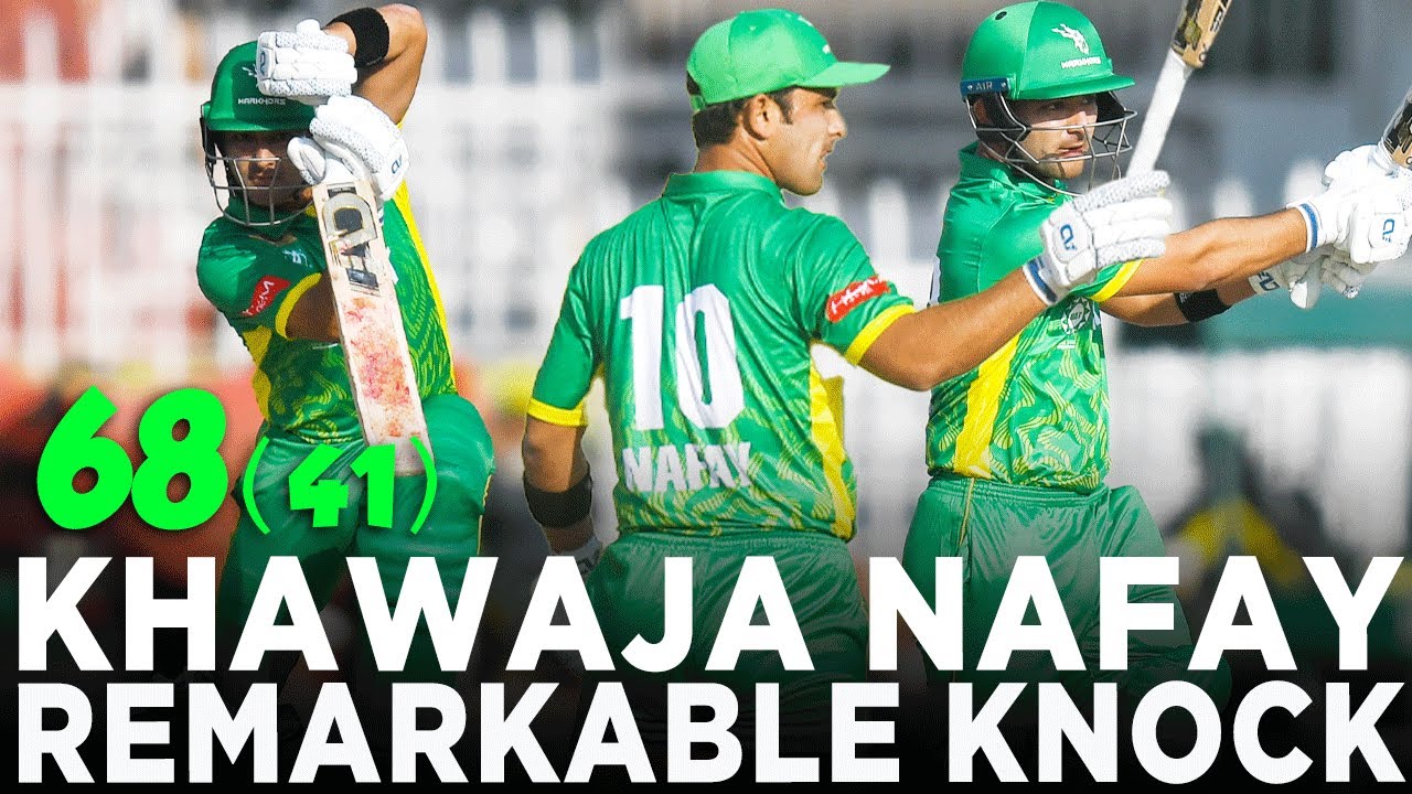 Khawaja Nafay Match Winning Knock | Engro Dolphins vs UMT Markhors | M ...