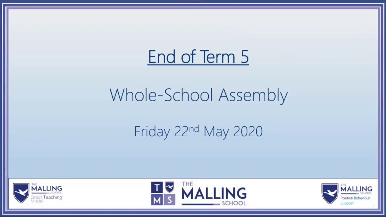 TMS - End of Term 5 Assembly - 22/05/20 - YouTube