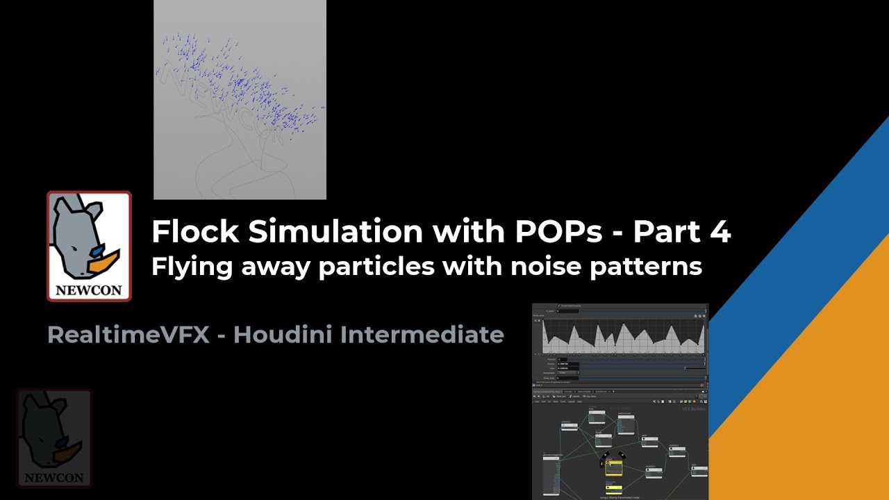 [ 후디니 | 실전 ] Flock Simulation with POPs - Part 4 - YouTube