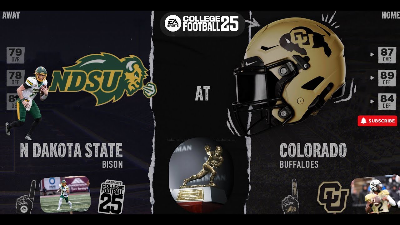 Week 1 Showdown: Can the North Dakota State Bison Upset the Colorado ...