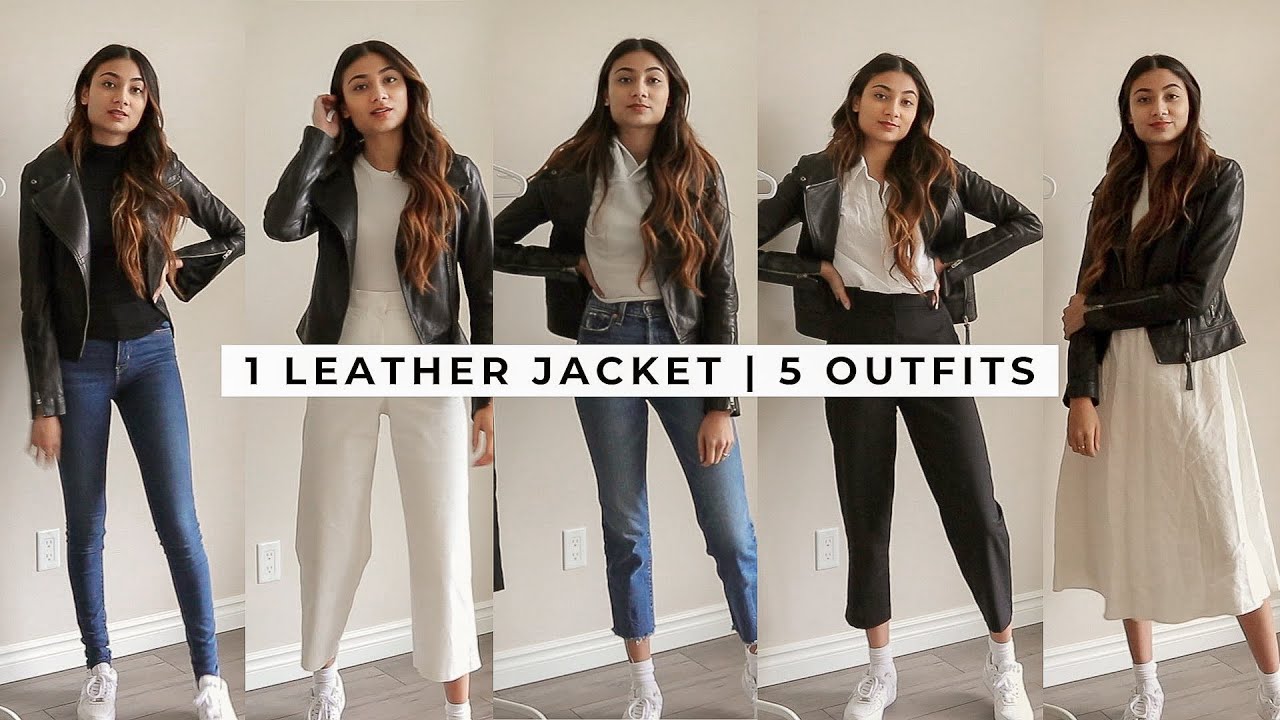 STYLING: HOW TO STYLE A LEATHER JACKET - YouTube