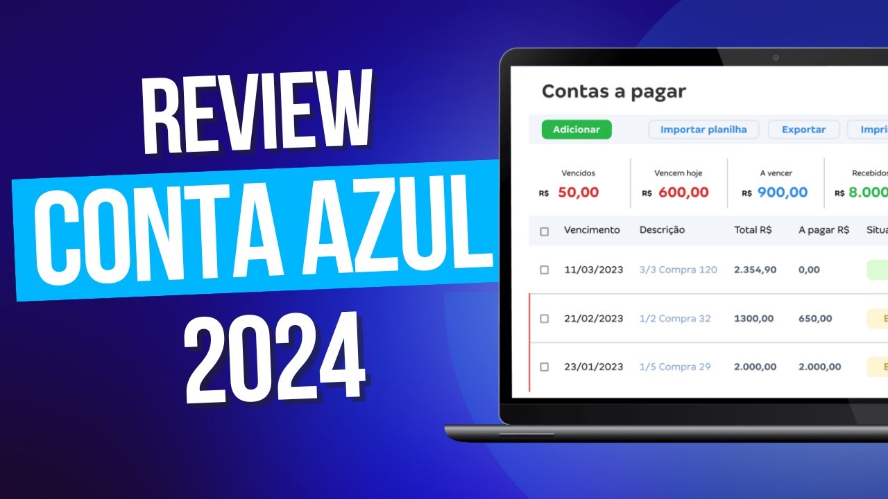 SISTEMA CONTA AZUL, VALE A PENA EM 2024? - YouTube