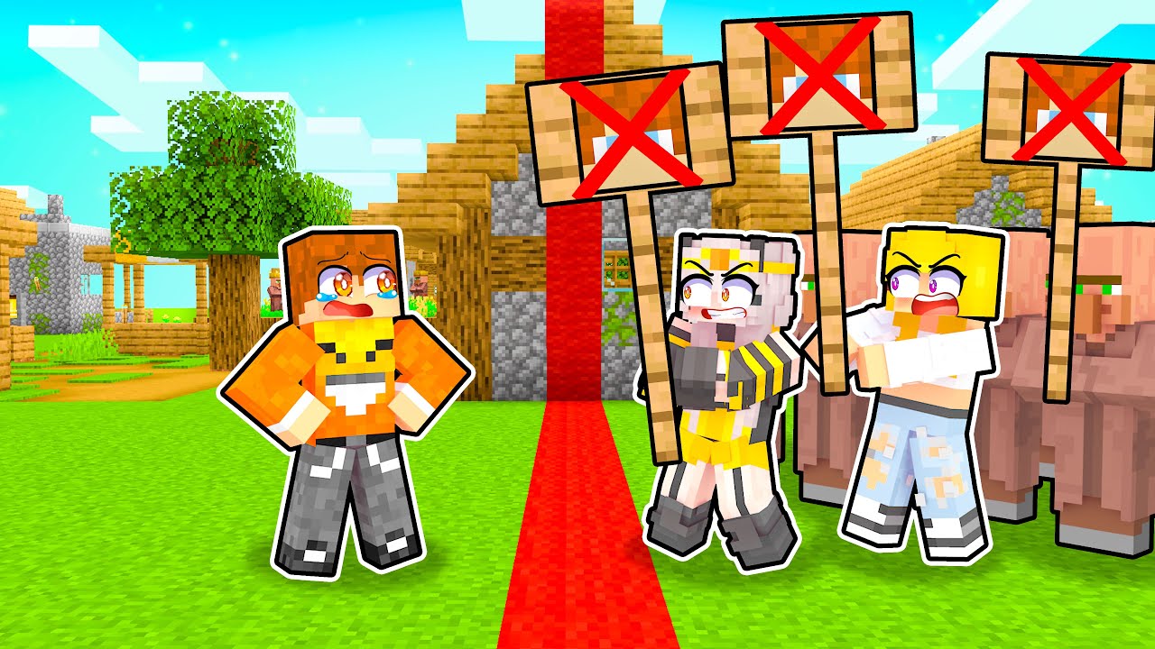 KRÓLOWA PSZCZÓŁ i PATI WYRZUCIŁY MNIE Z WIOSKI w Minecraft! - YouTube