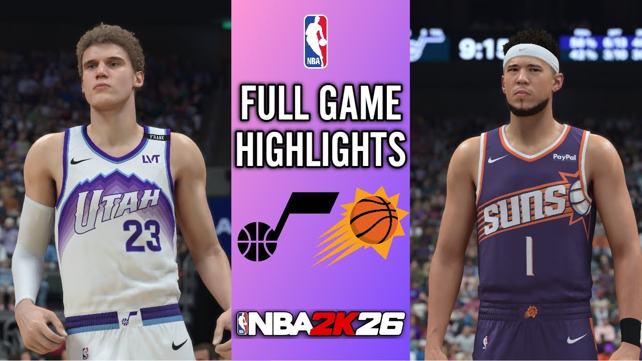 Suns vs Jazz | Full Game Highlights | NBA 2K26 Simulation - YouTube