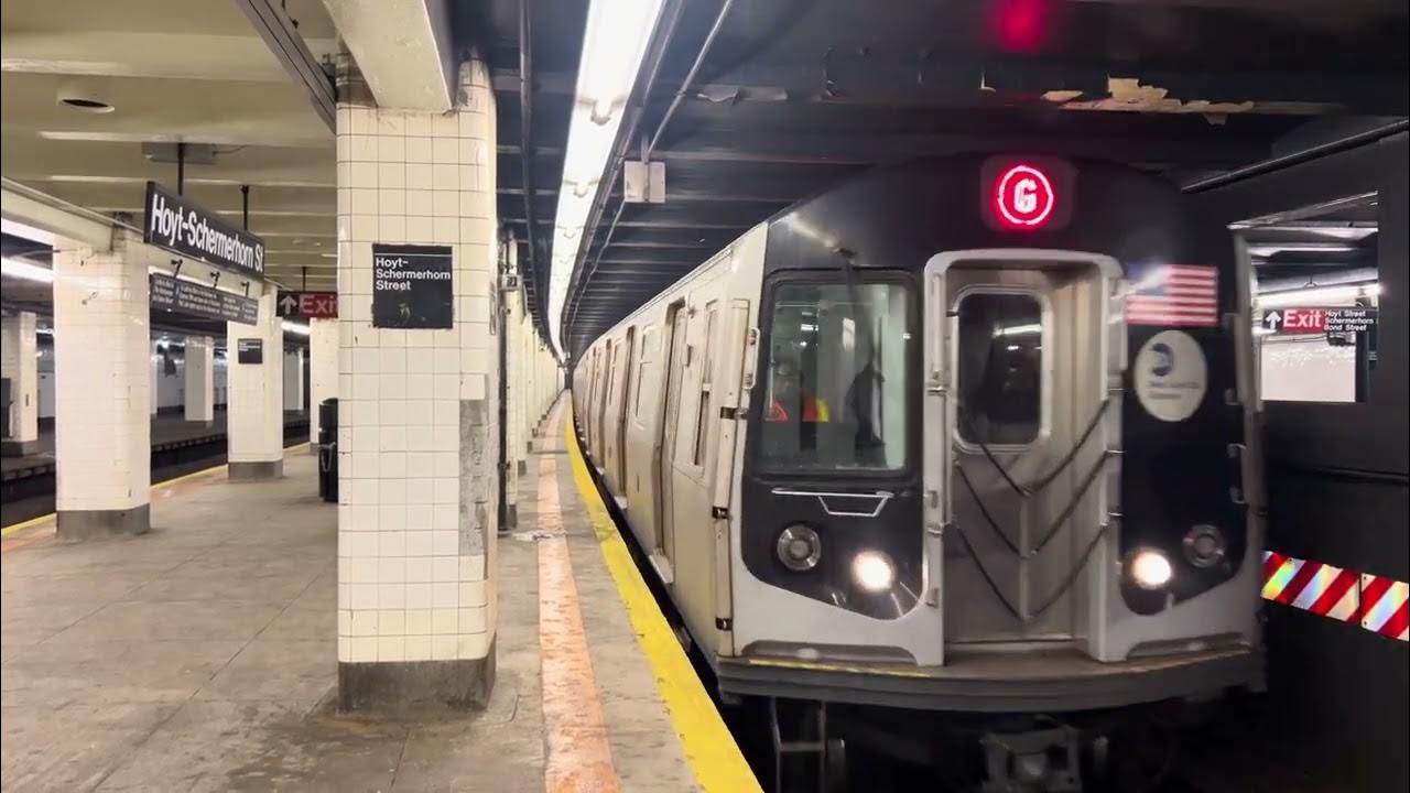 MTA New York City Subway Court Square Bound Siemens R160B (G) Train @ Hoyt-Schermerhorn Sts ...