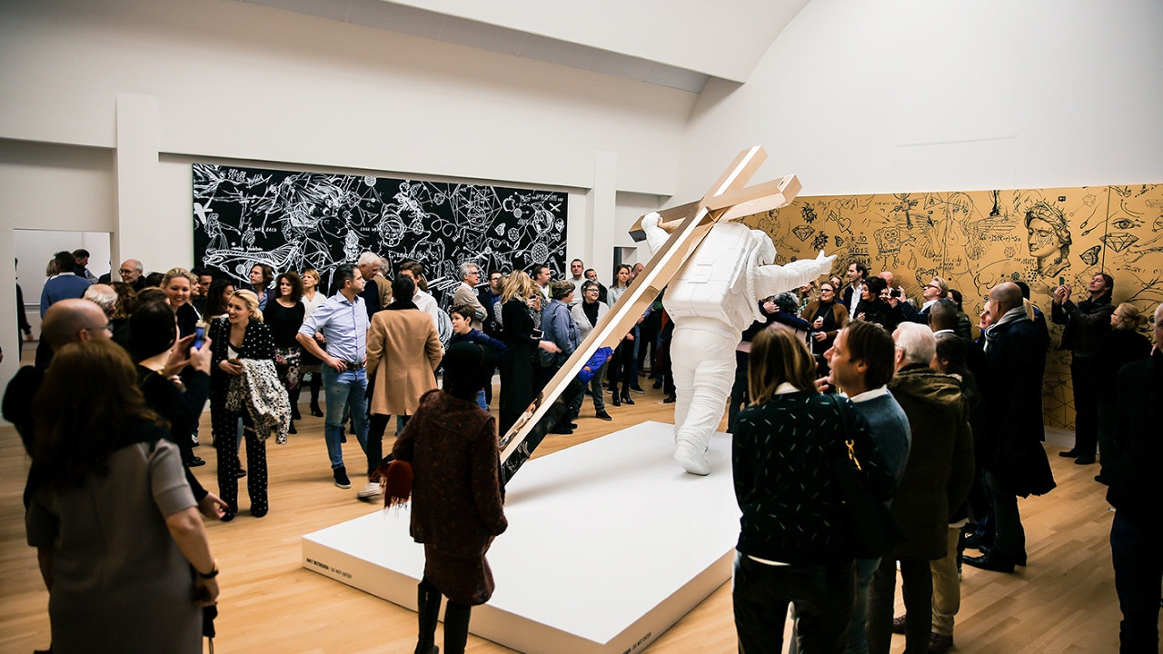 Joseph Klibansky Contemporary Art Exhibition "Leap of Faith" - YouTube