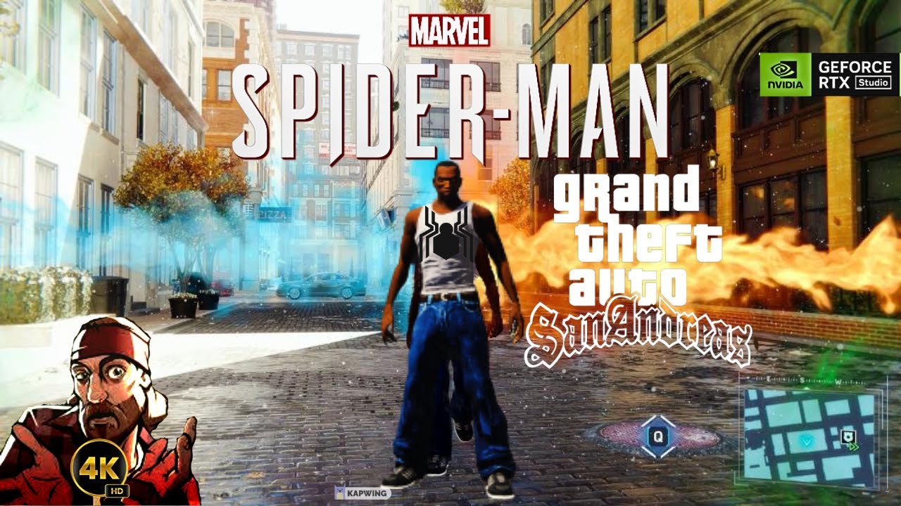 CJ [Carl Johnson] Remastered HD || CJ In New York Free Roaming ...