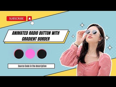 Animated radio button with Gradient Border | Custom Radio Button using Html & CSS - YouTube