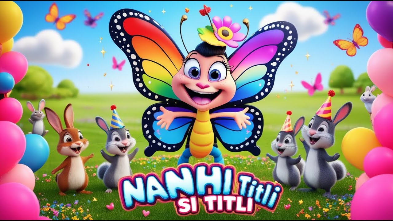 Nanhi Si Titli: Fun & Colorful Butterfly Song for Kids | Dance & Sing ...