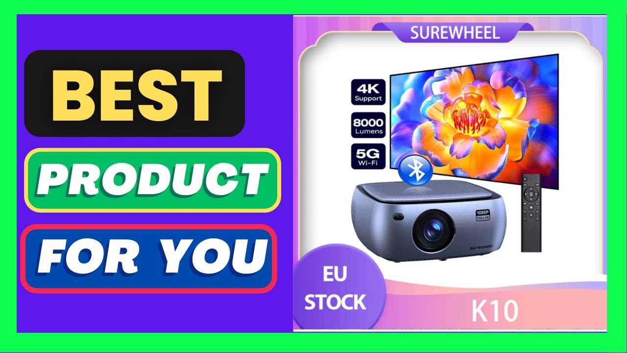SUREWHEEL K10 Portable Projector, Native - YouTube