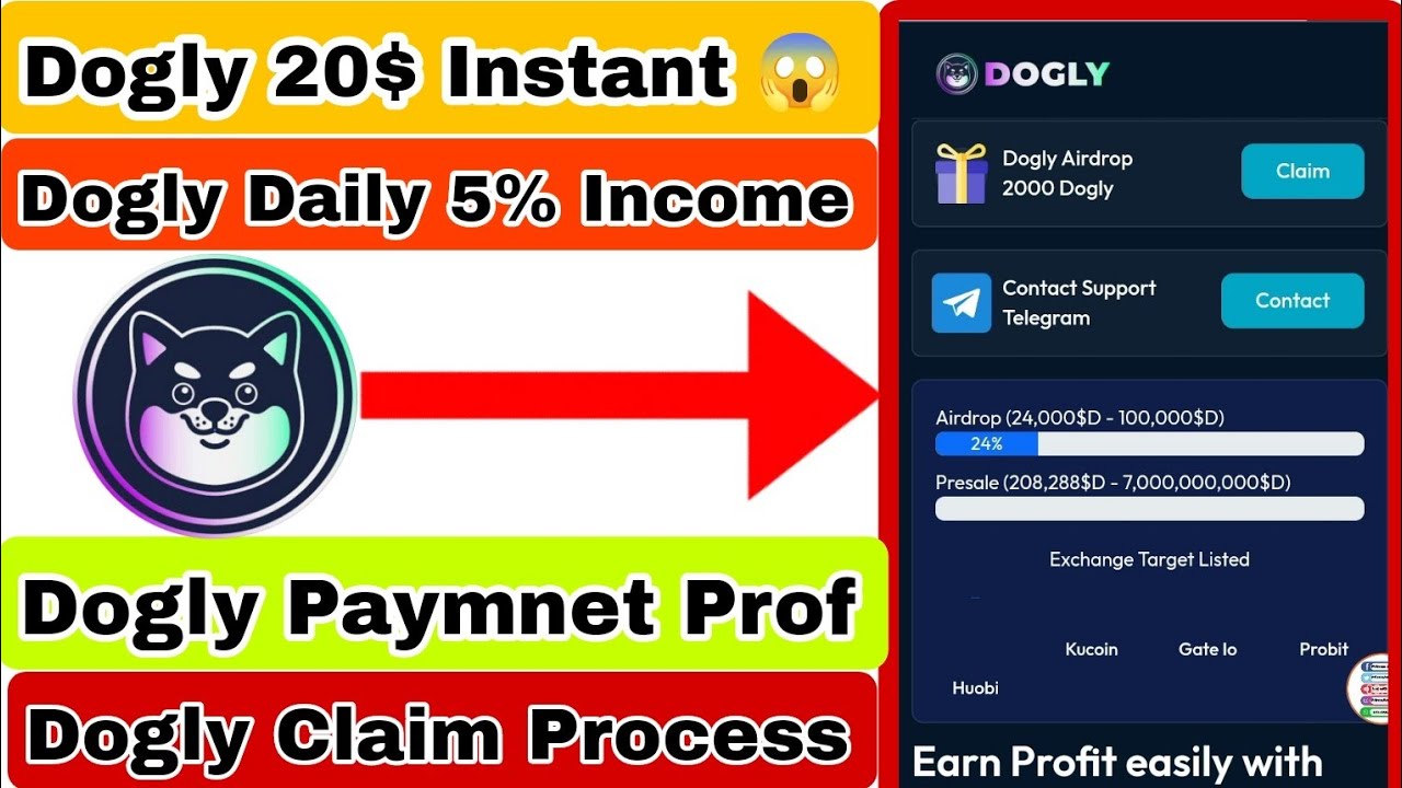 Dogly 10$ Instant || Dogly Paymnet Prof || Dogly Same Like Catly ...