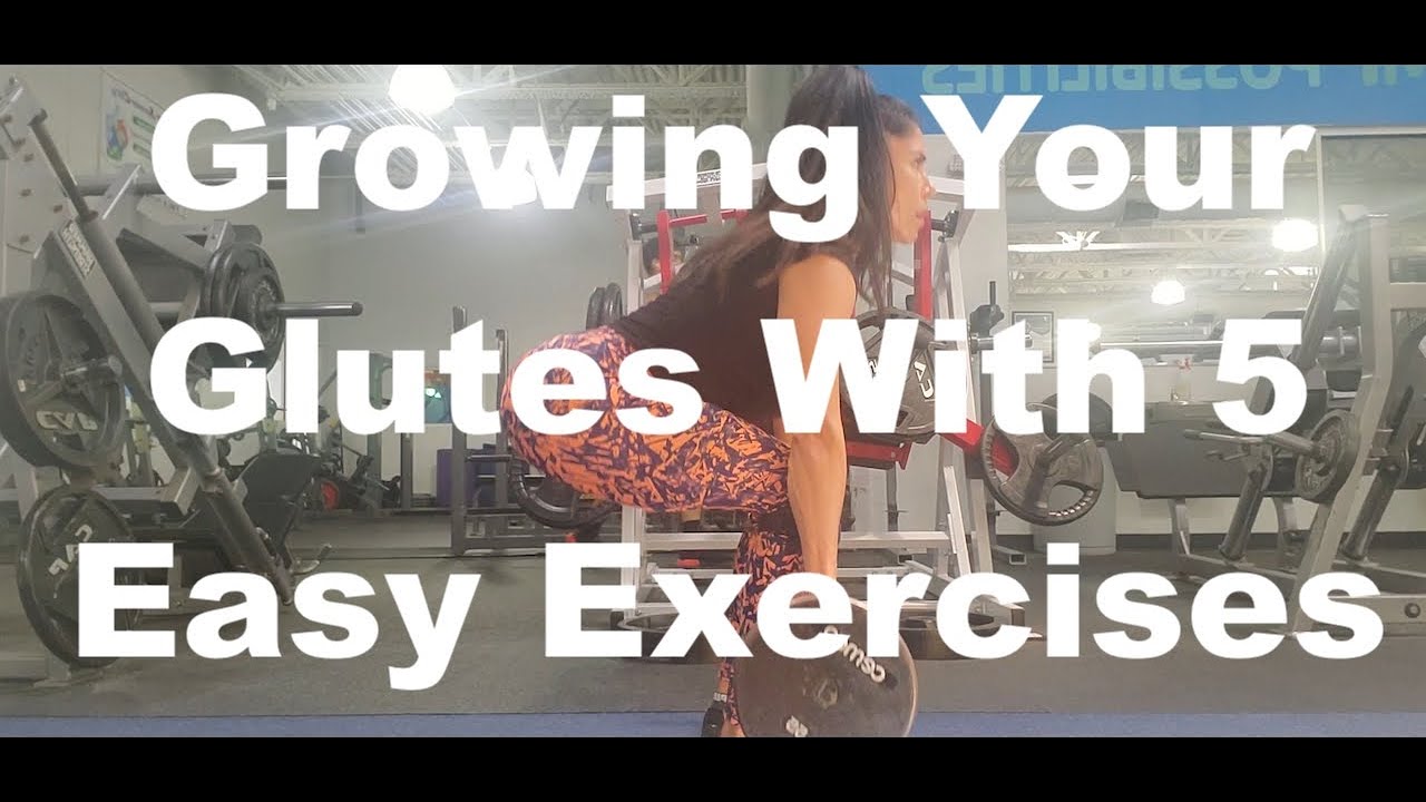 Growing Your Glutes With 5 Easy Exercises - YouTube