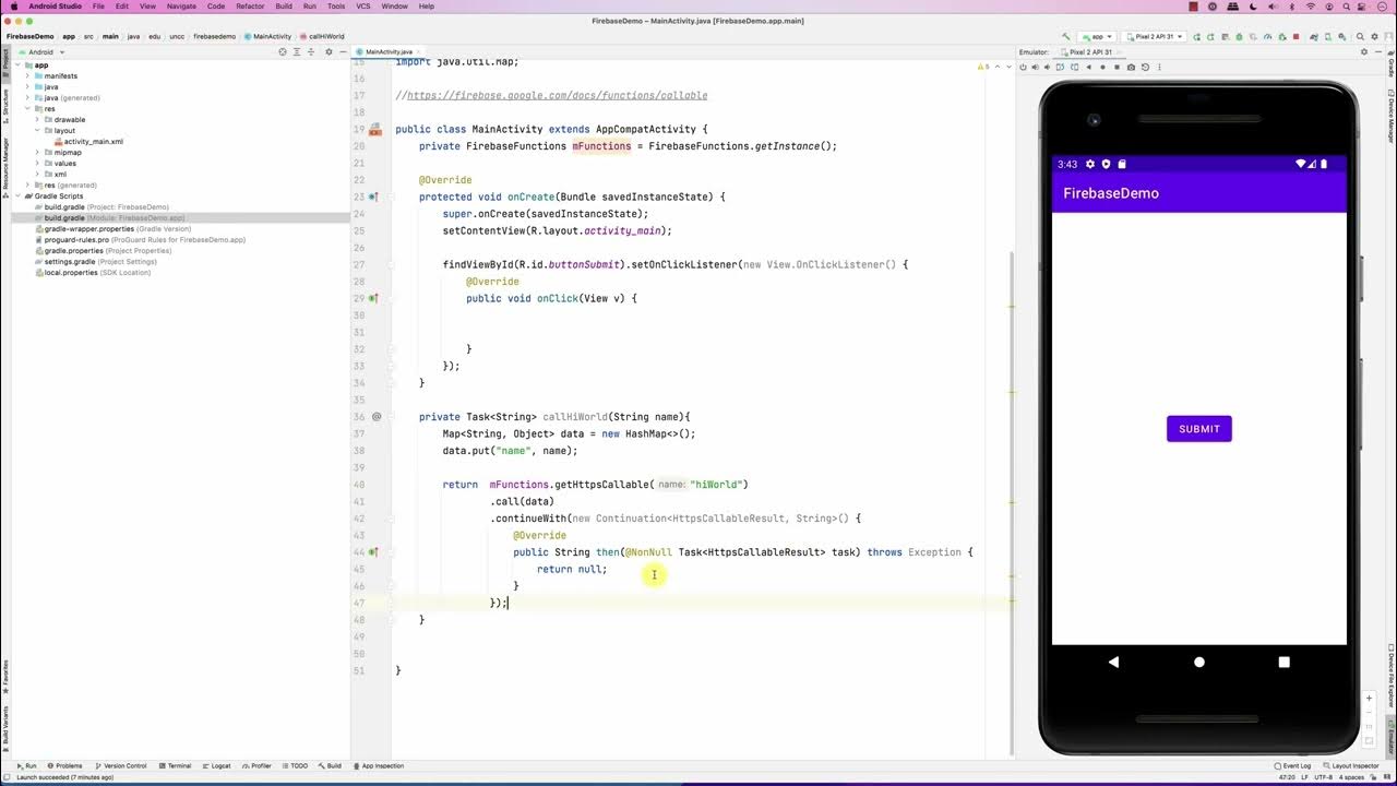 Firebase Cloud Functions: Calling Callable Cloud Functions from Android App Part 1 - YouTube