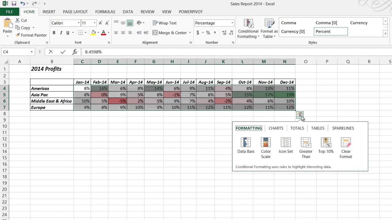 How To Use Quick Analysis YouTube How To Use Quick Analysis YouTube