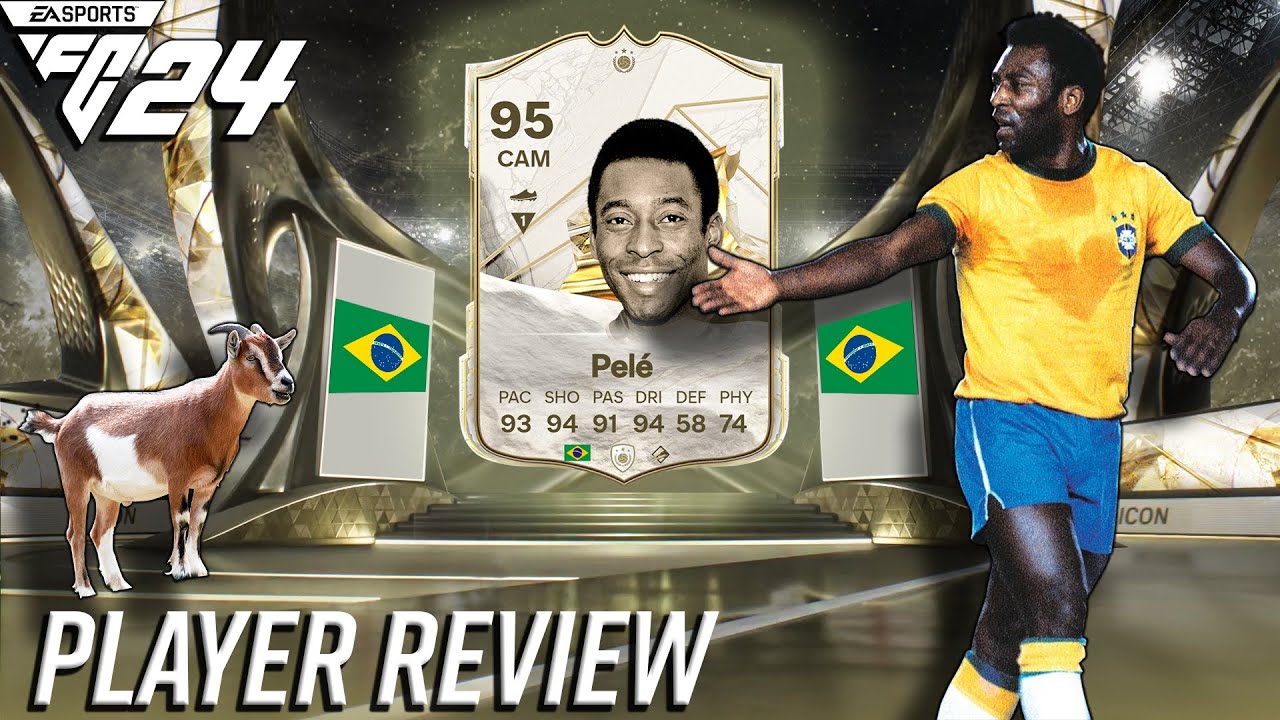 THE BEST ICON STRIKER IN EA FC 24!? 95 PELE PLAYER REVIEW! EA FC24 ...