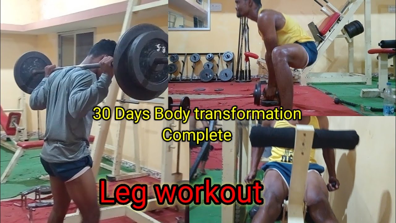 [30 Days Body transformation] Complete Hard Leg Workout 🔥 ...