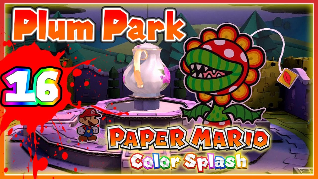 ABM: Paper Mario Color Splash *Plum Park* Walkthrough 16 - YouTube