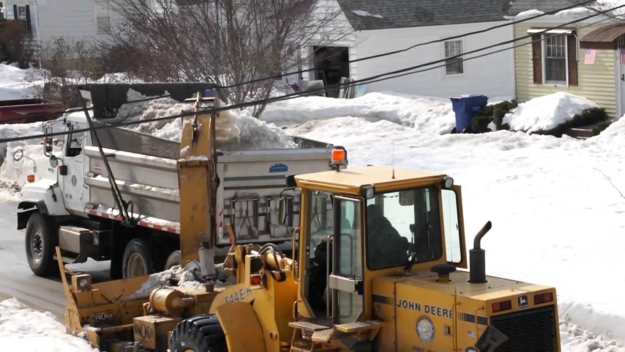 Huge SNOGO Loader-Mount Snowblower - YouTube