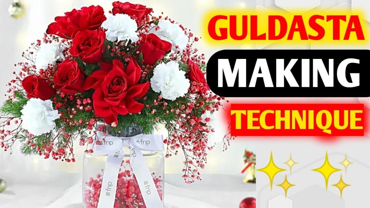 Create Your Own Stunning Guldasta in Minutes ! How to Make Floral ...