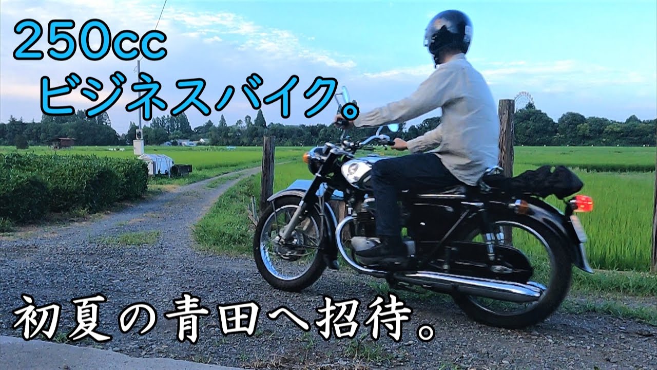 ホンダドリーム250初夏の畷を行く。＃CD250 ＃CB72 ＃CB250 ＃旧車バイク ＃農道 #ビジネスバイク ＃モトブログ #ホンダ - YouTube