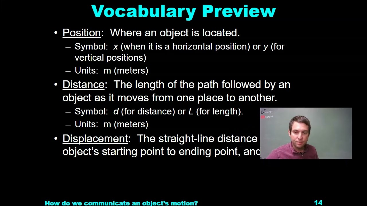 Unit 1.1 Basics of Motion 2 - YouTube