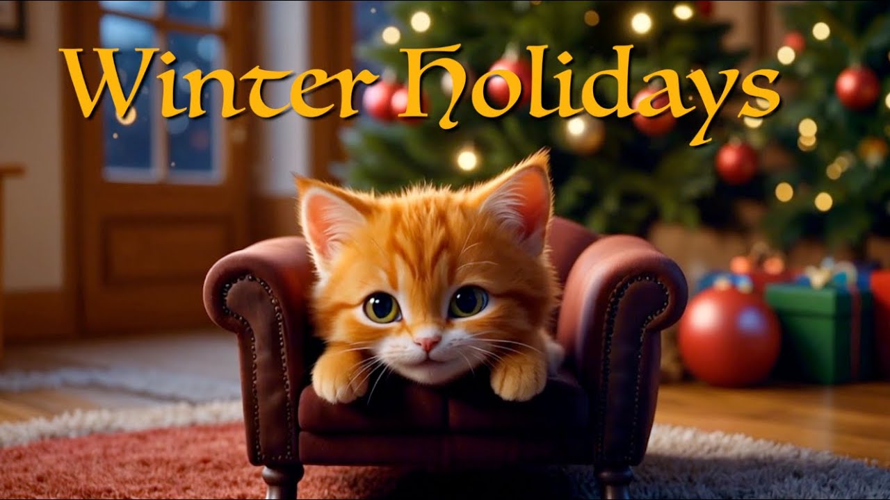 WINTER HOLIDAYS / safety rules /a story about kittens /cartoon for ...