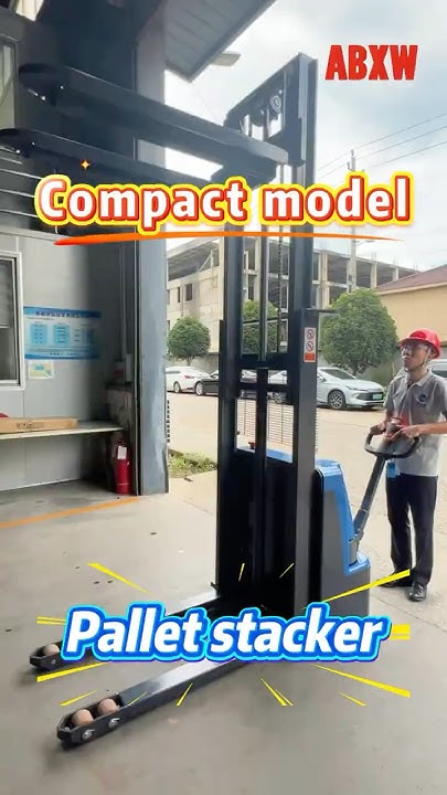 #bydforklift 1.6T Pallet Stacker | 1.6m Turning Radius for Tight Spaces - YouTube